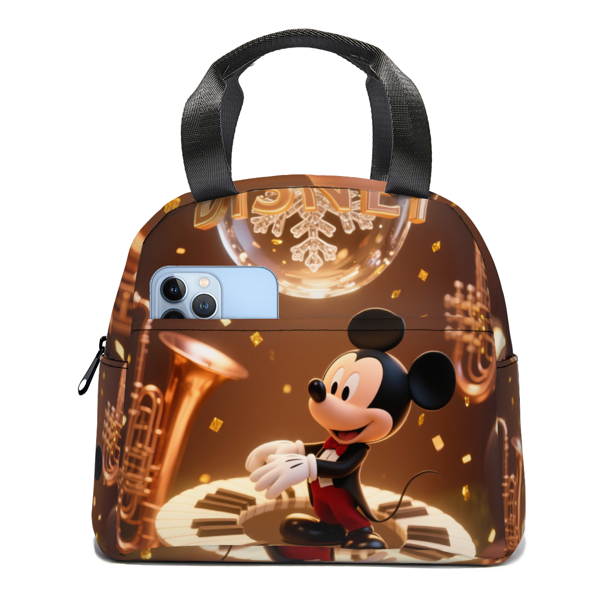 Mic×key Mouse Insulated Lunch Box Unisex Reusable Lunch Box Portable ...