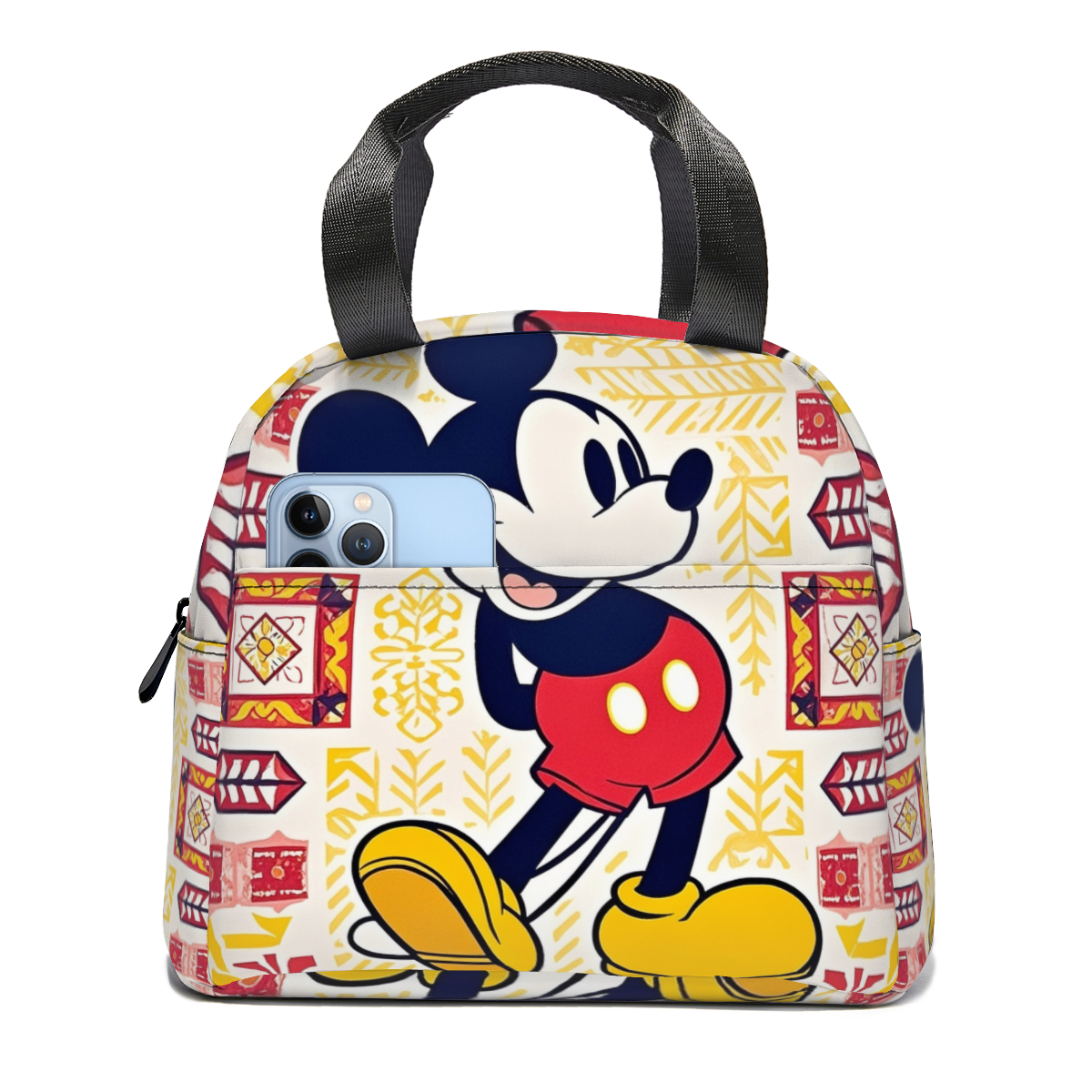 Mic×key Mouse Lunch Bag Cartoon Portable Insulated Lunch Box Reusable ...