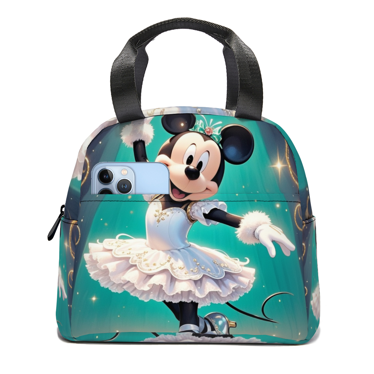 Mic×key Mouse Lunch Bag Cartoon Portable Insulated Lunch Box Reusable ...