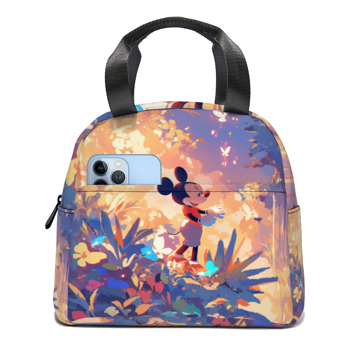 Mic×key Mouse Lunch Bag Cartoon Portable Insulated Lunch Box Reusable ...