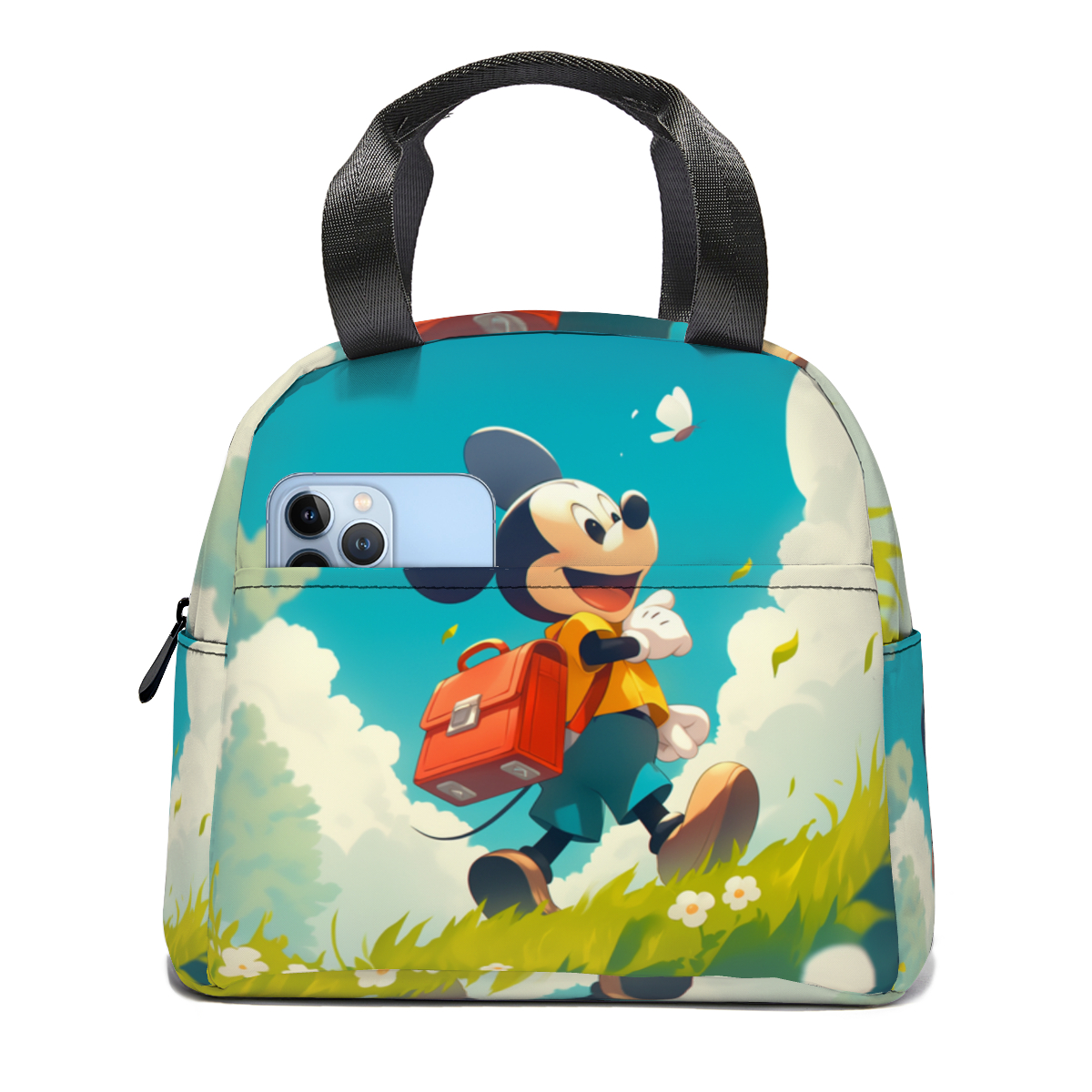 Mic×key Mouse Lunch Bag Cartoon Portable Insulated Lunch Box Reusable ...