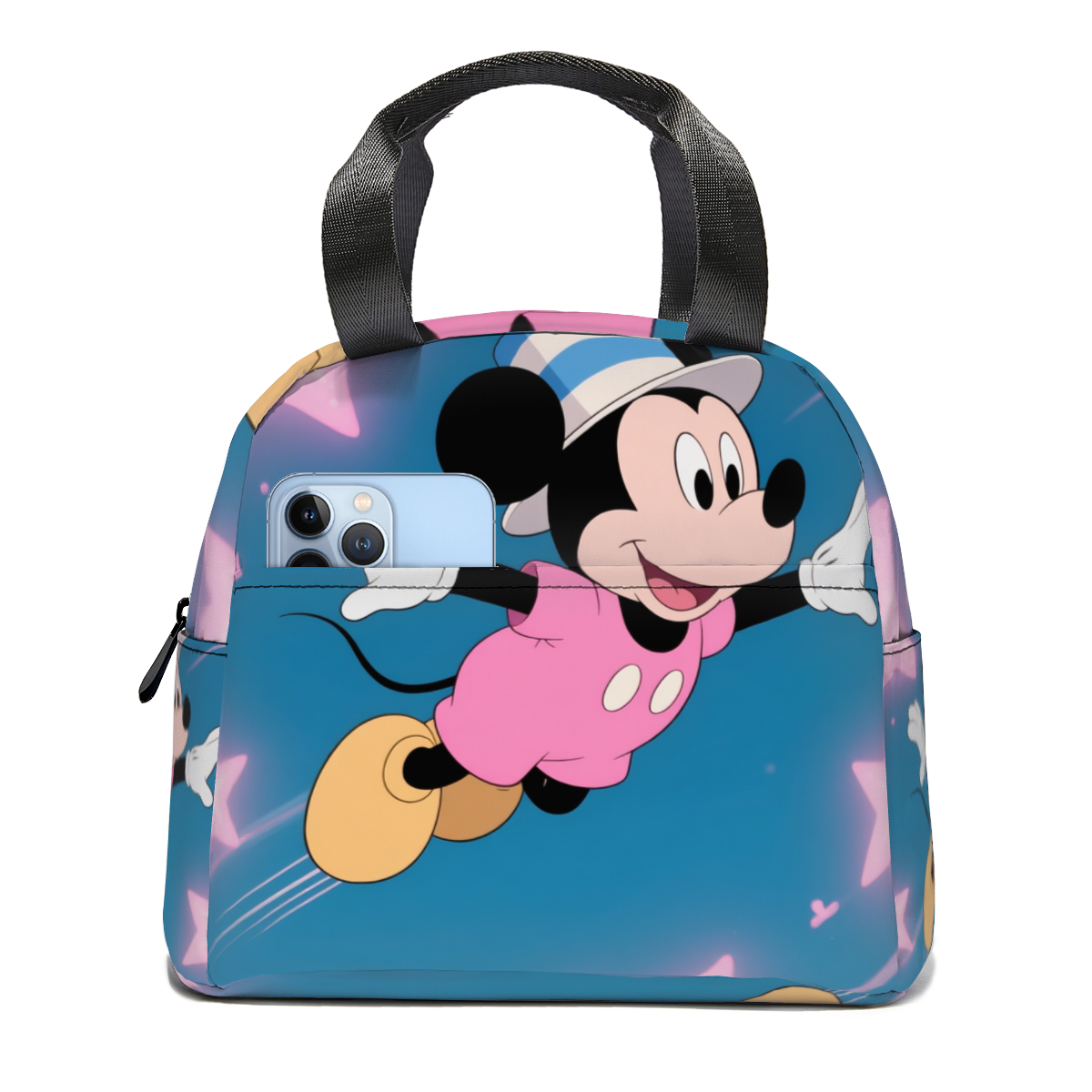 Mic×key Mouse Lunch Bag Enlarged Insulated Lunch Box Reusable Lunch Box ...