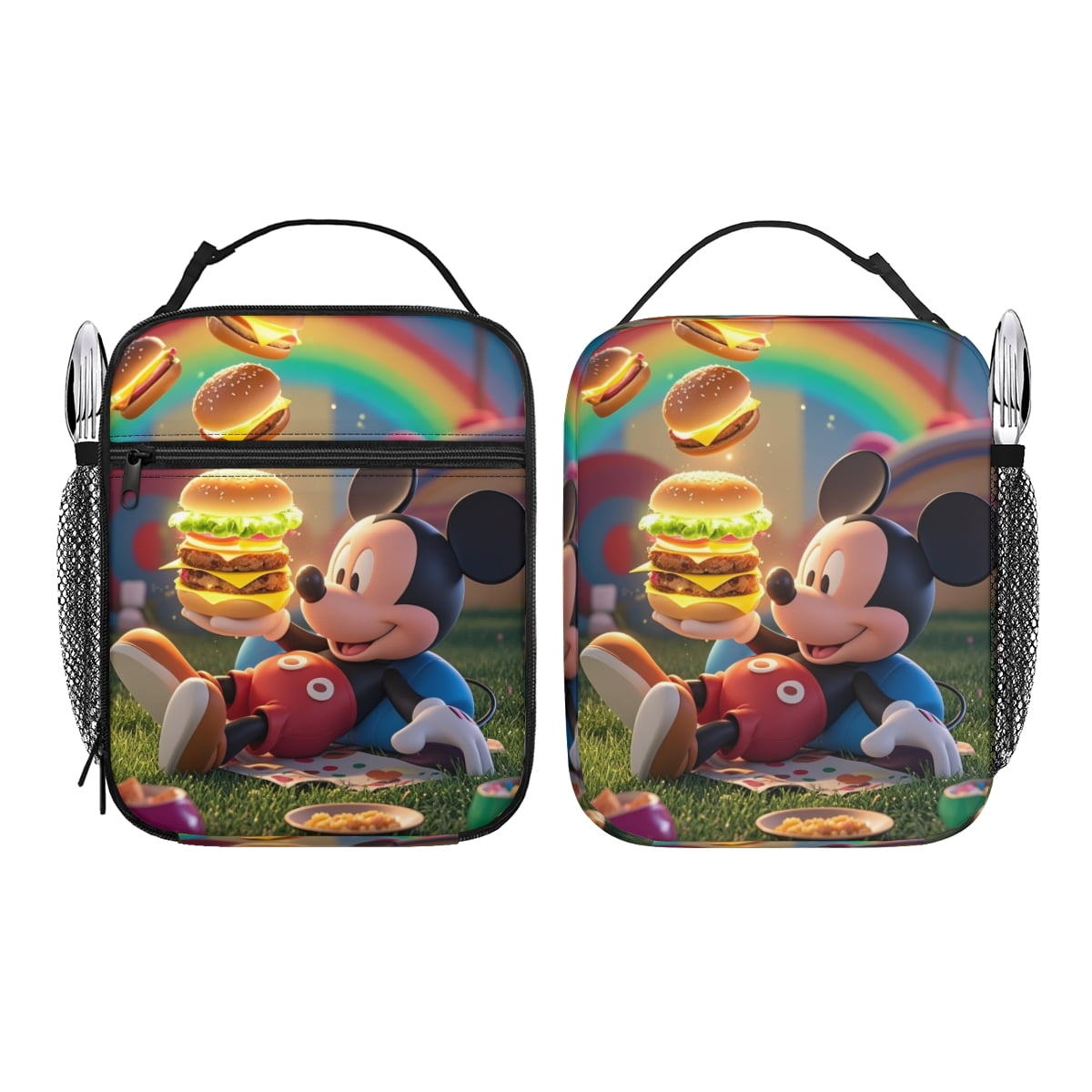 Mic×key Mouse Lunch Bag Insulated Lunch Box Unisex Reusable Lunchbox ...
