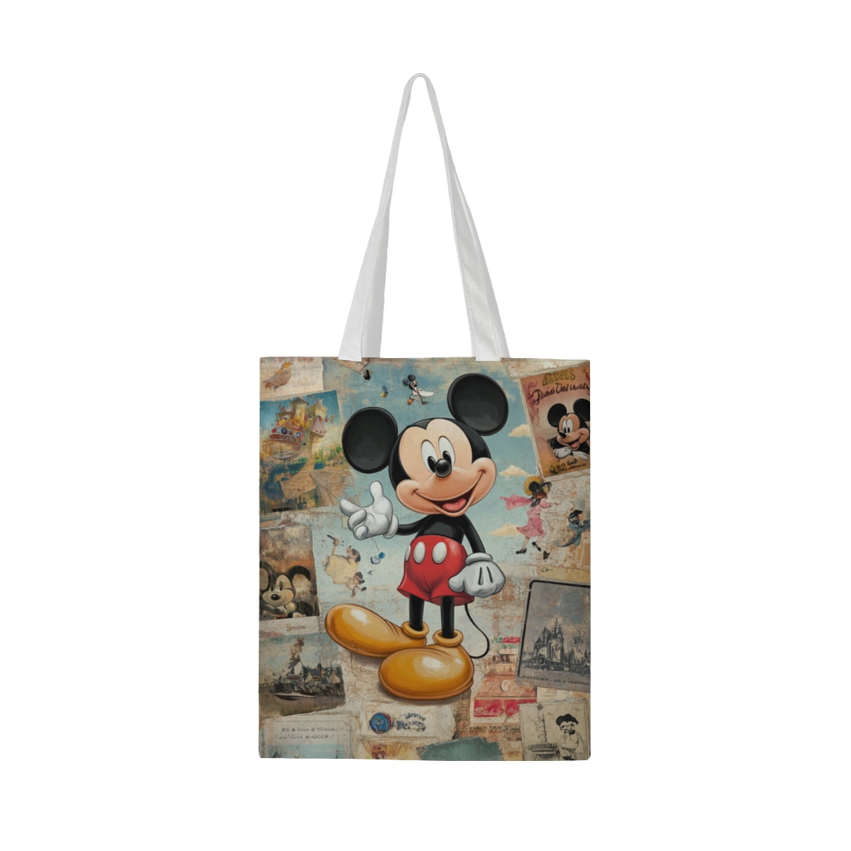 Mic×key Mouse Tote Bag Canvas Shoulder Bag Shopping Bag Crossbody Bag ...