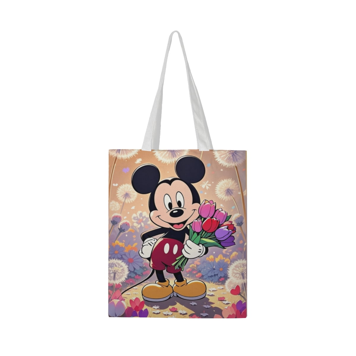Mic×key Mouse Tote Bag Canvas Shoulder Bag Shopping Bag Crossbody Bag ...