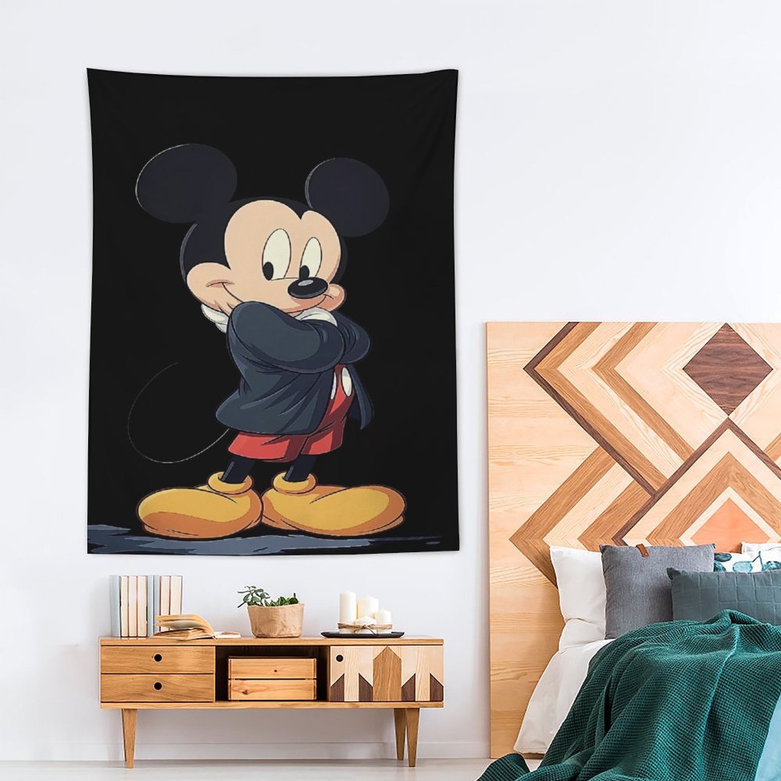 Mic-key Tapestry Bedroom Indie Vertical Tapestry Wall Hanging for ...