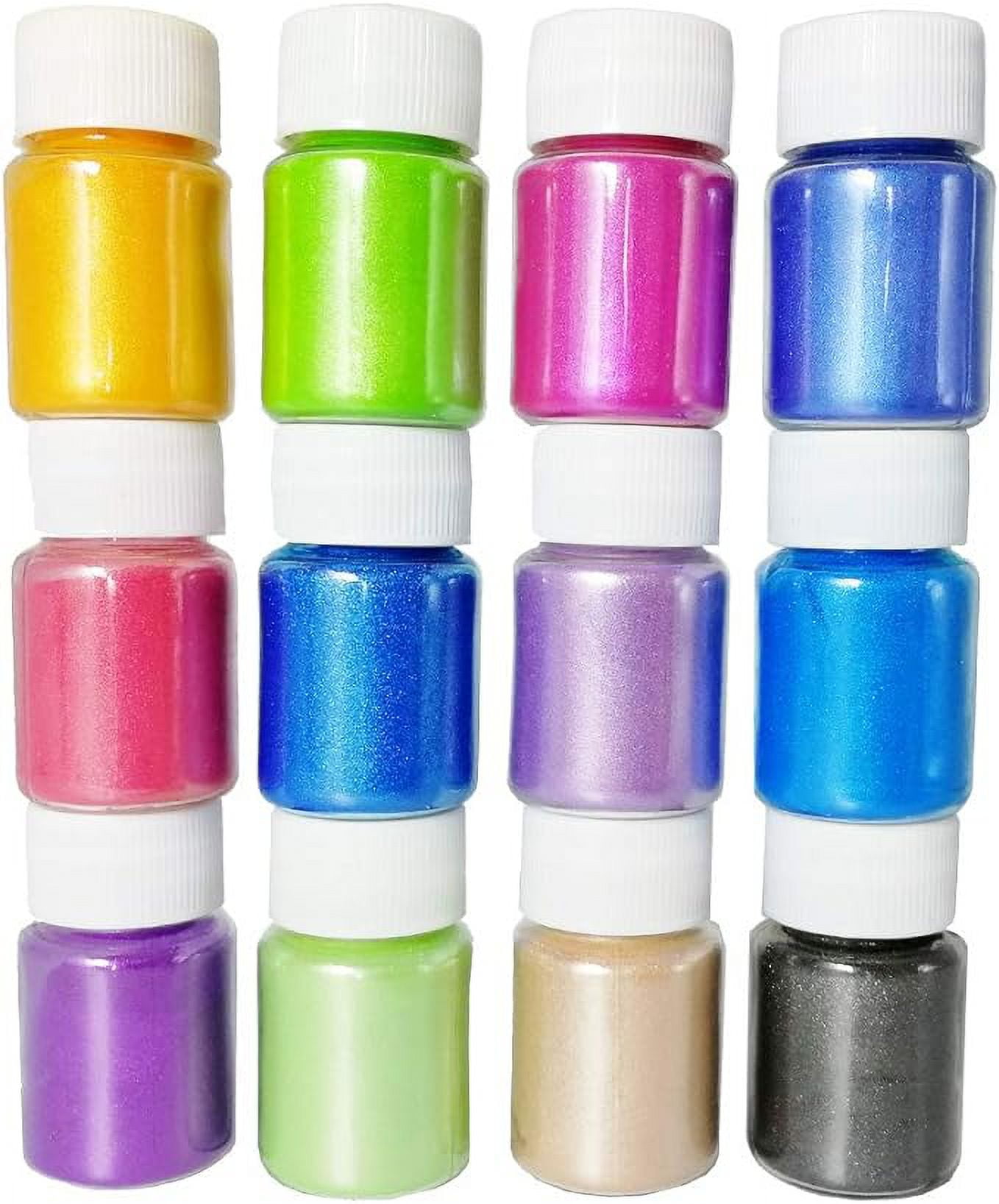 Mica Powder Pearl Pigment, Non-Toxic Safe Cosmetic Grade Metallic Mica ...