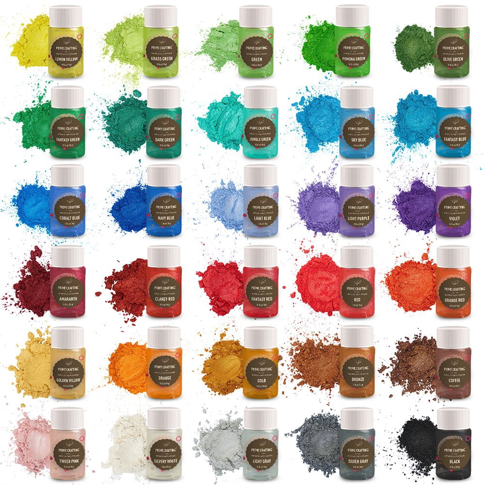Mica Powder Set for Epoxy Resin Soap Making Candle Making Acrylic Paint ...