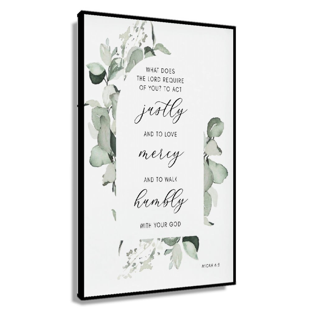 Micah 6 8 Walk Humbly Bible Verse Wall Art, Printable Wall Art ...