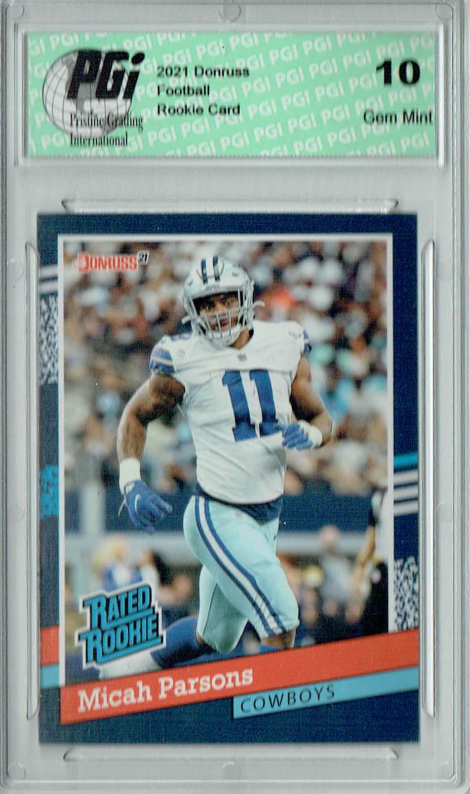 2021 Panini Instant Micah Parsons Rated Rookie Football Card #BW35 1/ ...