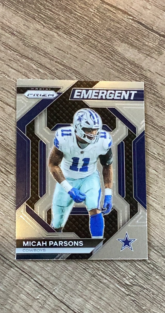 Micah Parsons 2023 Panini Prizm Emergent H-18 trading card - Walmart.com