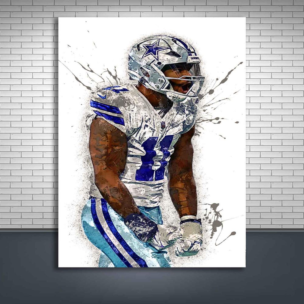 Micah Parsons Poster, COWBOYS football team, sport poster, Man Cave ...