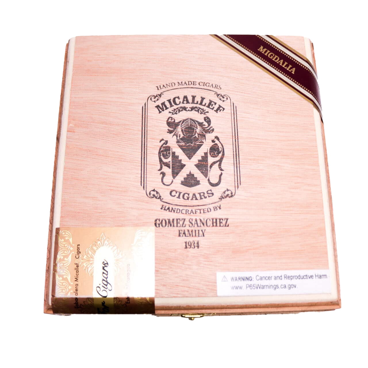 Micallef Corona Extra Habano Empty Wood Cigar Box 7" x 6.5" x 2.25 ...