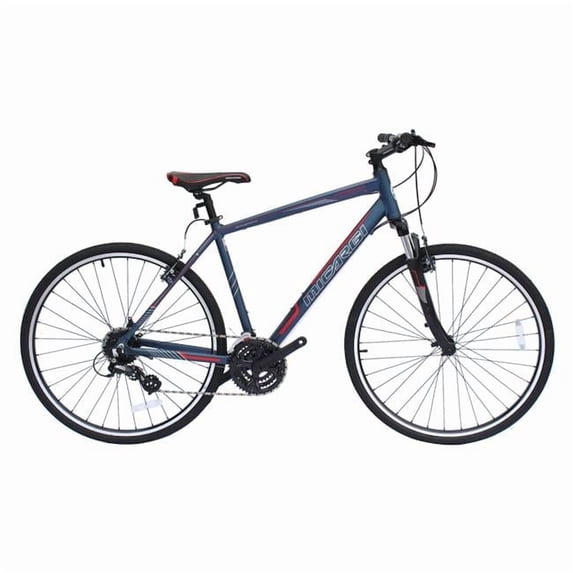 Micargi Bicycles CROSS 5.0-M-MBLGRY Cross 5.0 Matte Blue & Gray Hybrid ...