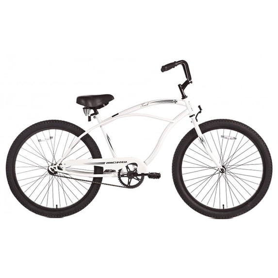 Micargi Touch Men's 26" Beach Cruiser Bike - White - Walmart.com