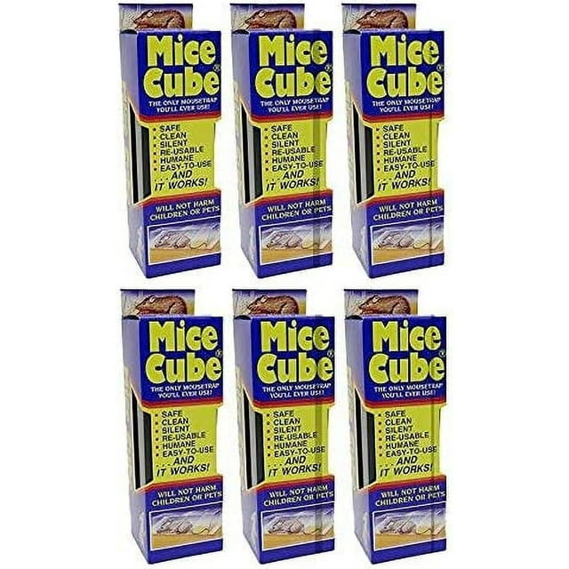 Mice Cube - Reusable Humane Mouse Trap (6-Pack) - Walmart.com