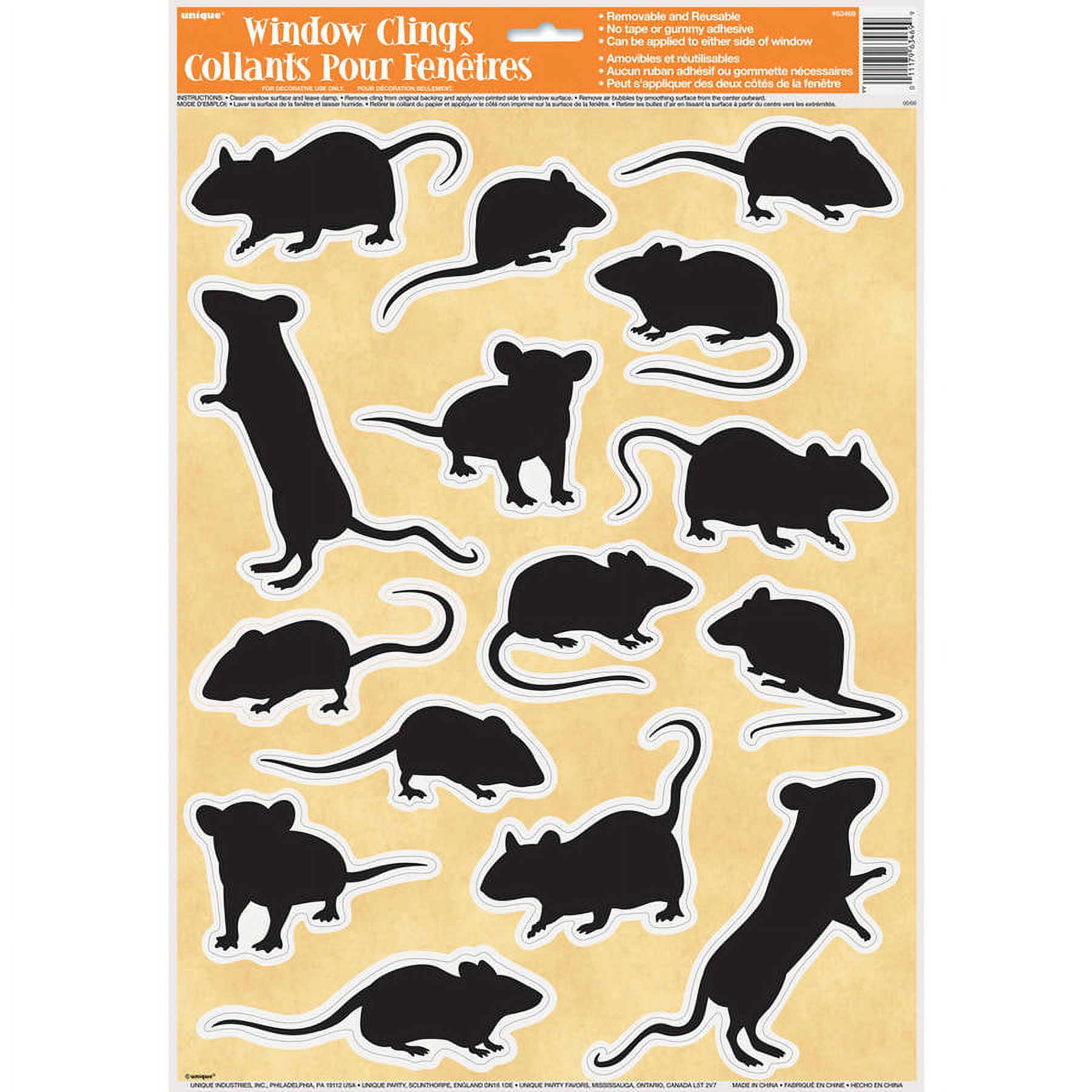 Mice Halloween Window Cling Sheet - Walmart.com