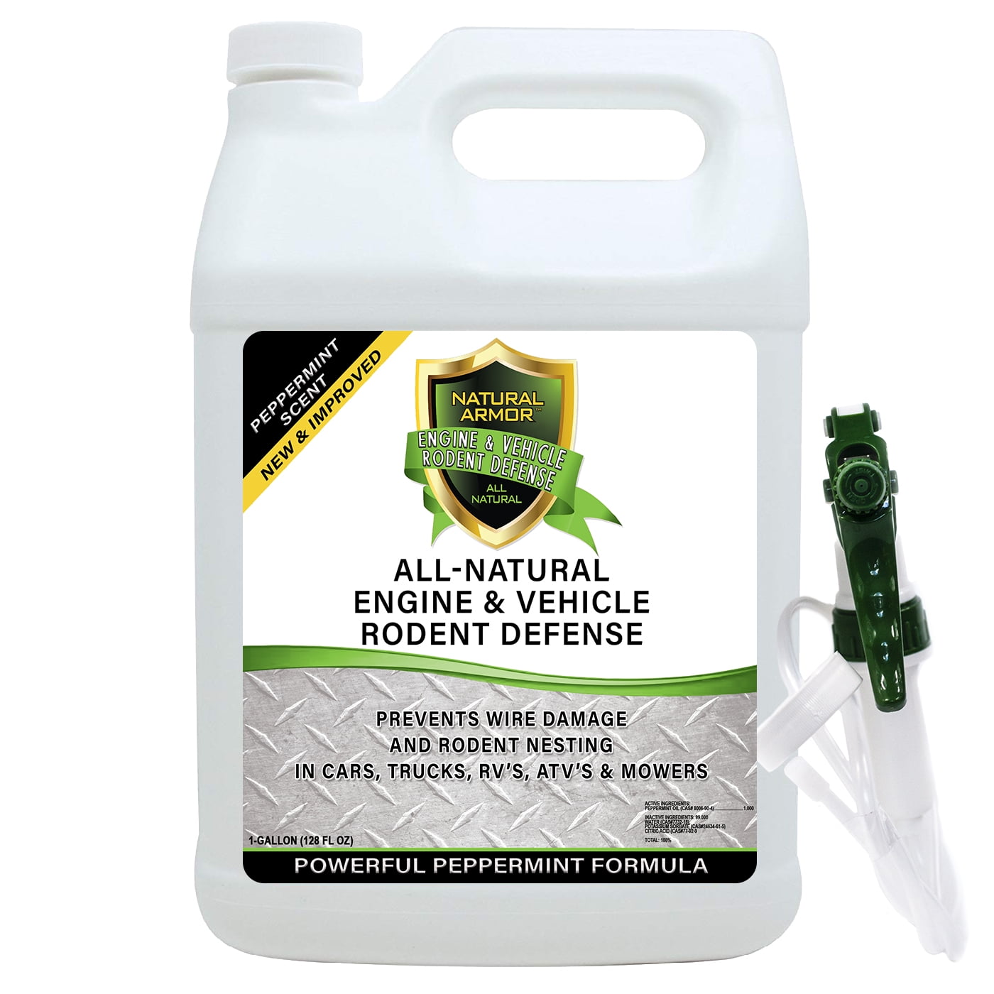 Natural Armor Rodent Repellent Spray, Prevents Chewing and Nesting in ...