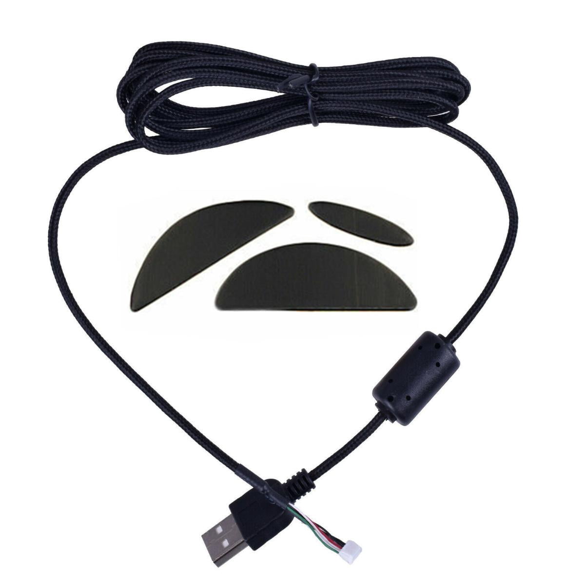 Mice Mouse Stickers Feet Skates Pads+USB Cable Line Wire For Logitech ...