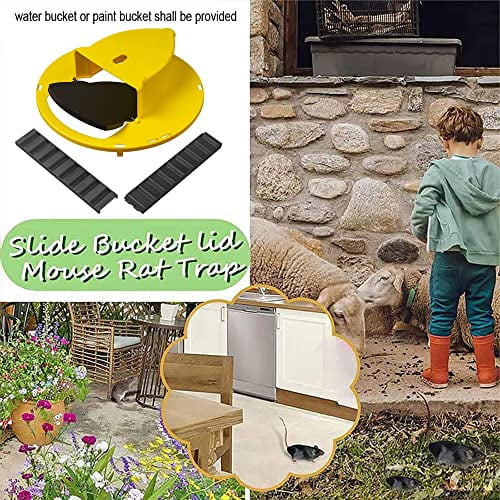 Mice Mouse Trap Bucket Flip Lid,Mouse Trap Bucket Indoor Outdoor,Humane ...