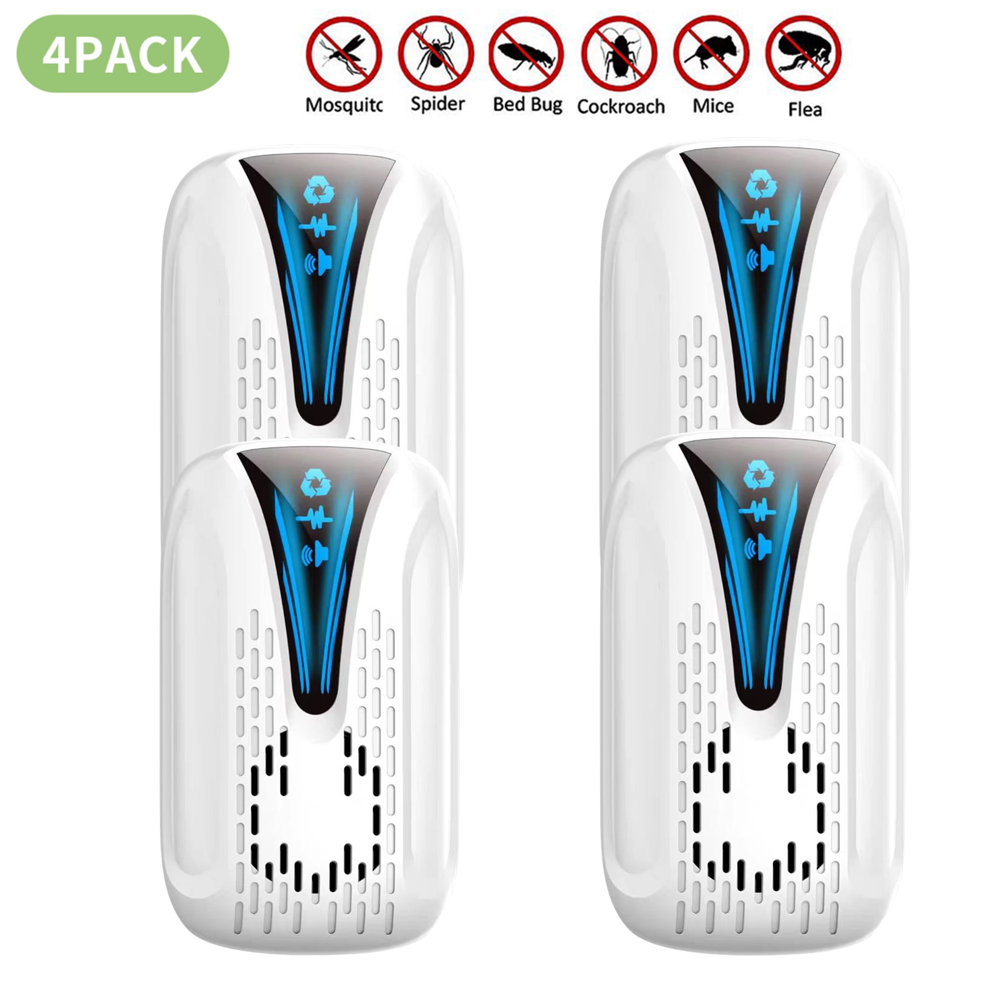 Mice Repelent Plug ins Indoor 4 Pack, 2025 New Ultrasonic Pest Control ...