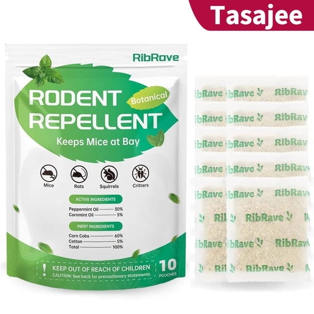 Mice Repellent for House, Natural Mice Repellent Pouches, Peppermint ...