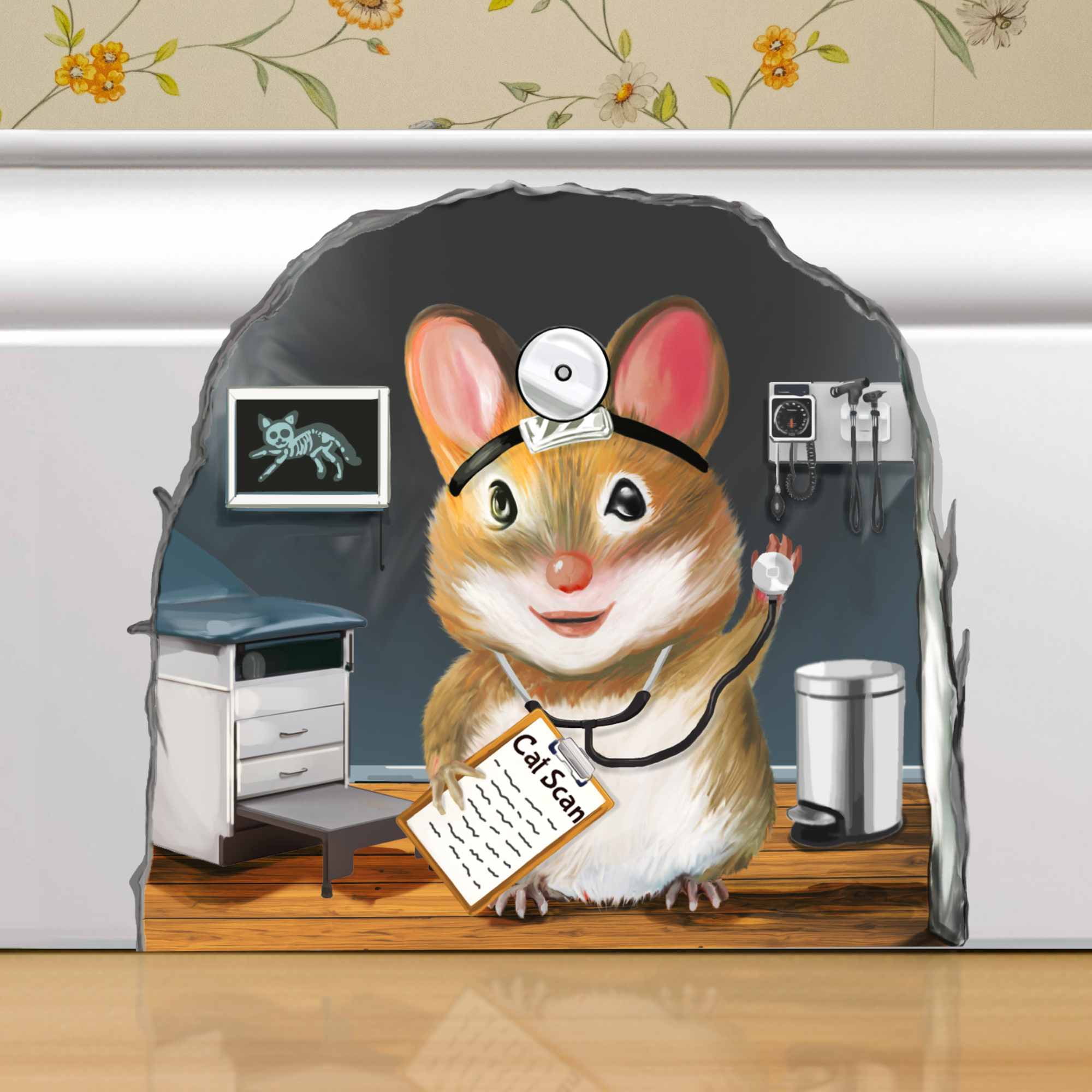 Micesterpiece Mouse Hole Vinyl Wall Sticker – 3D Kids Room & Nursery ...
