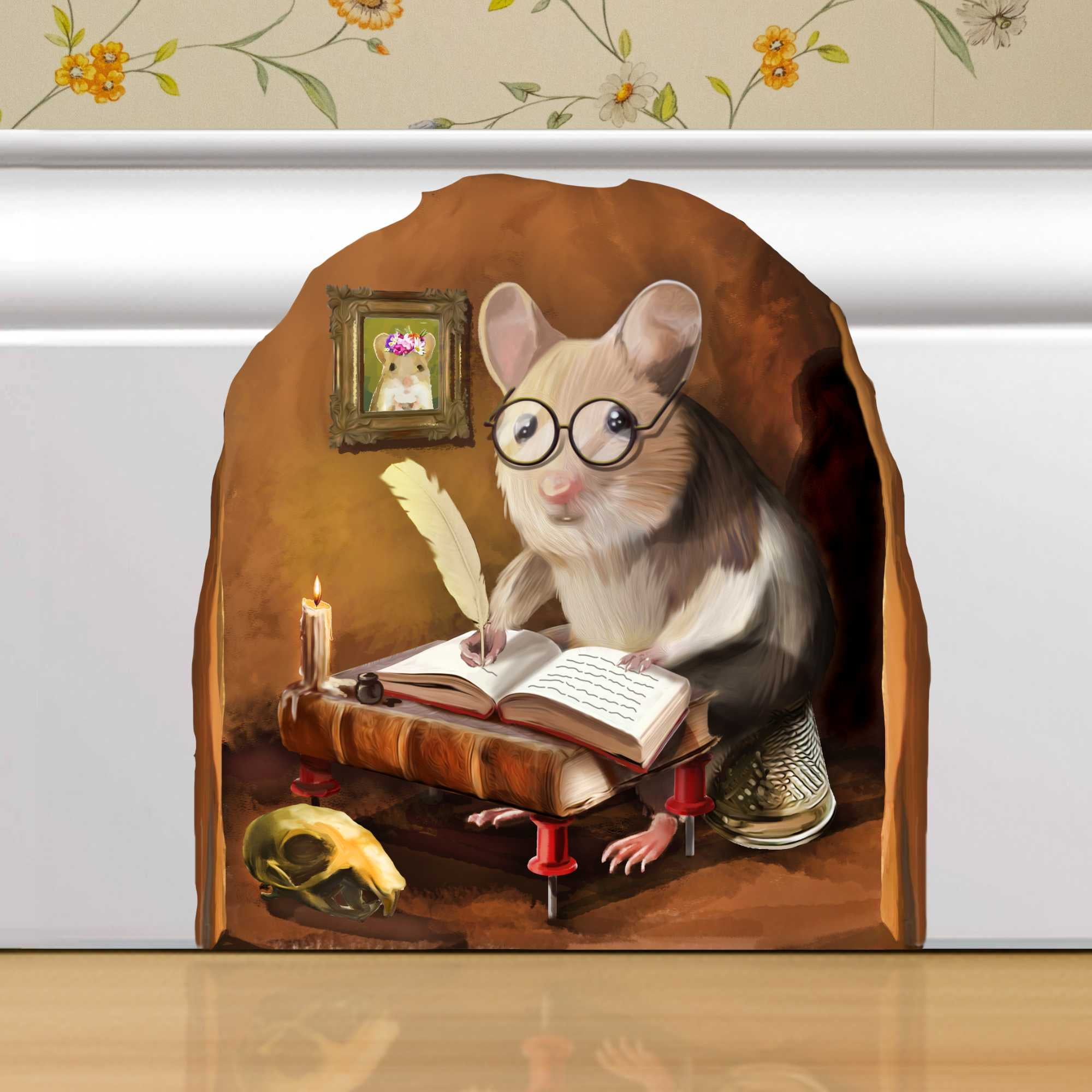 Micesterpiece Mouse Hole Wall Decal - 3D Vinyl Sticker for Kids’ Room ...