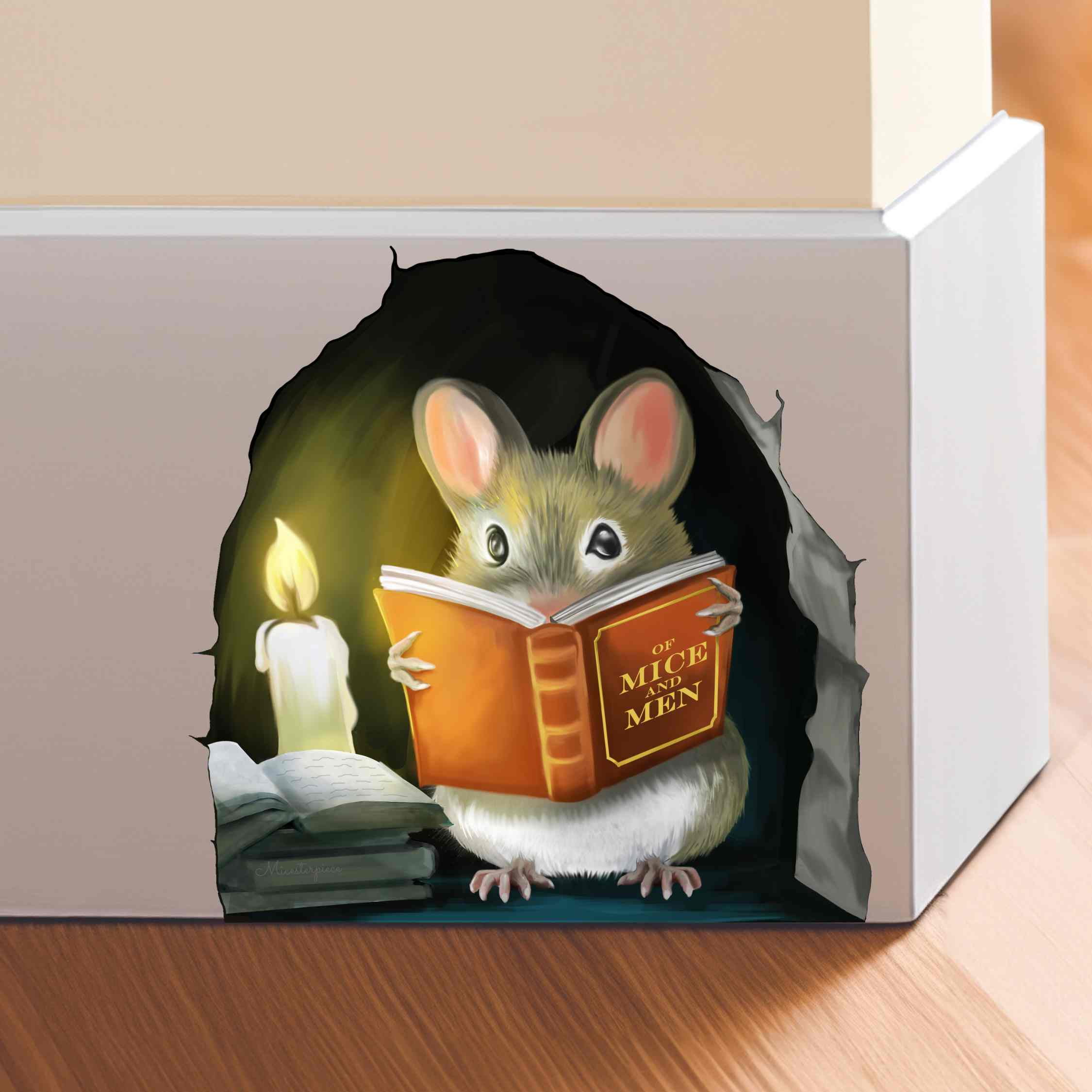 Micesterpiece Mouse Hole Wall Sticker - Kids Rooms Vinyl Decals for ...