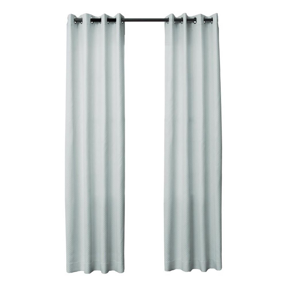 Michael Amini Aria 50" x 96" Grommet Top Window Panel - Spruce Blue ...