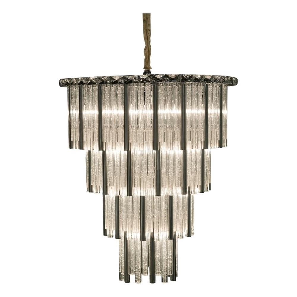 Michael Amini Chimes 15-Light Crystal Chandelier - Silver - Walmart.com