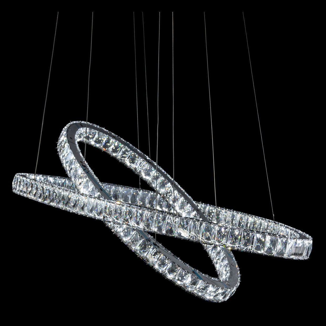 Michael Amini Crossover LED Crystal Chandelier - Walmart.com