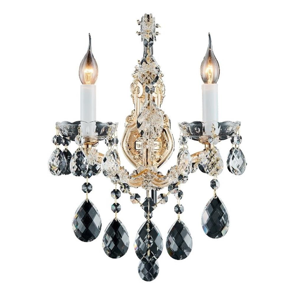 Michael Amini La Scala Traditional Crystal Wall Sconce - Gold - Walmart.com