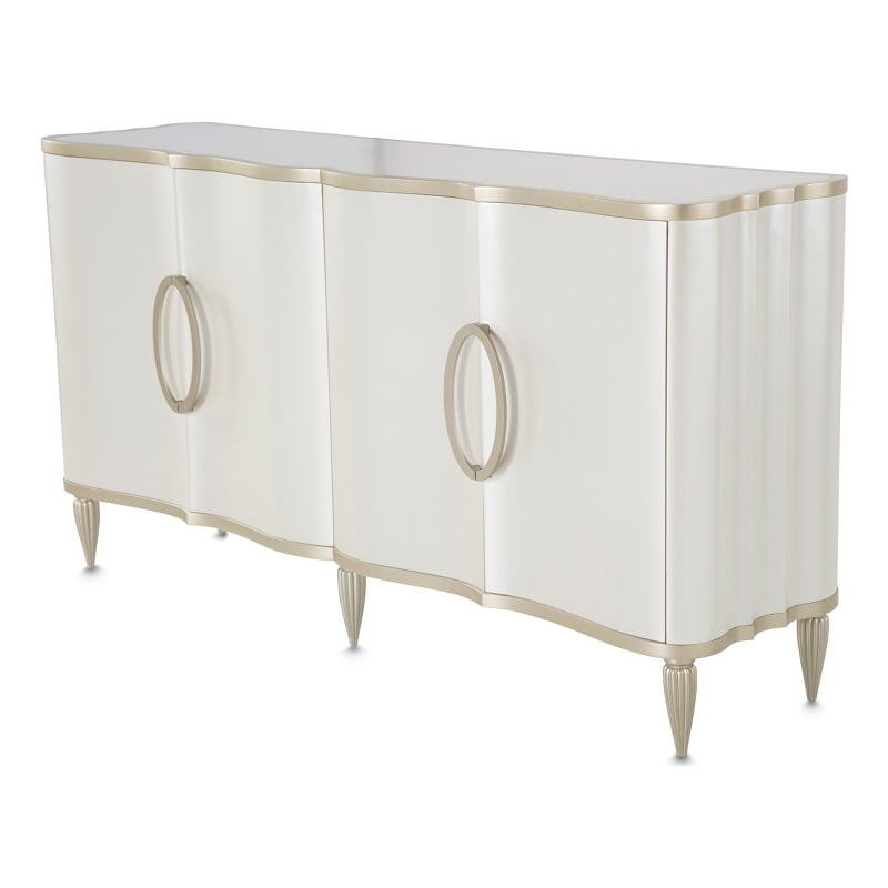 Michael Amini London Place Sideboard - Creamy Pearl - Walmart.com