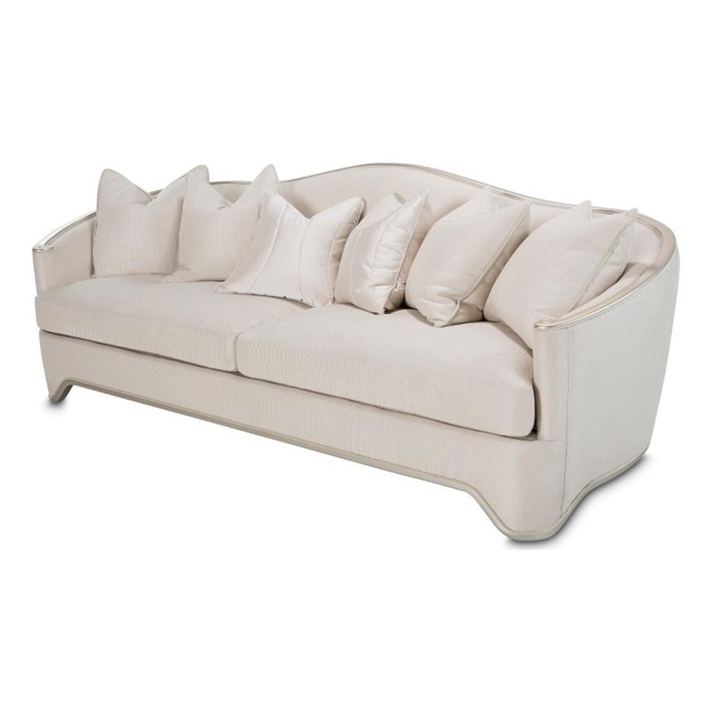 Michael Amini London Place Sofa - Champagne/Platinum - Walmart.com