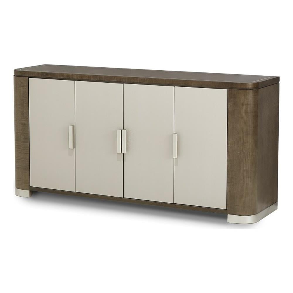 Michael Amini Roxbury Park 70"W Wood Sideboard in Slate Ash Finish ...