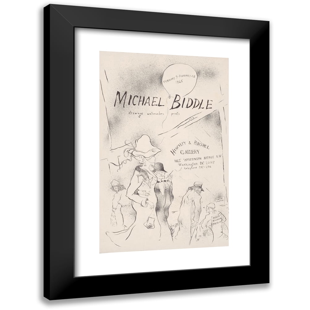 Michael Biddle 11x14 Black Modern Framed Museum Art Print Titled ...
