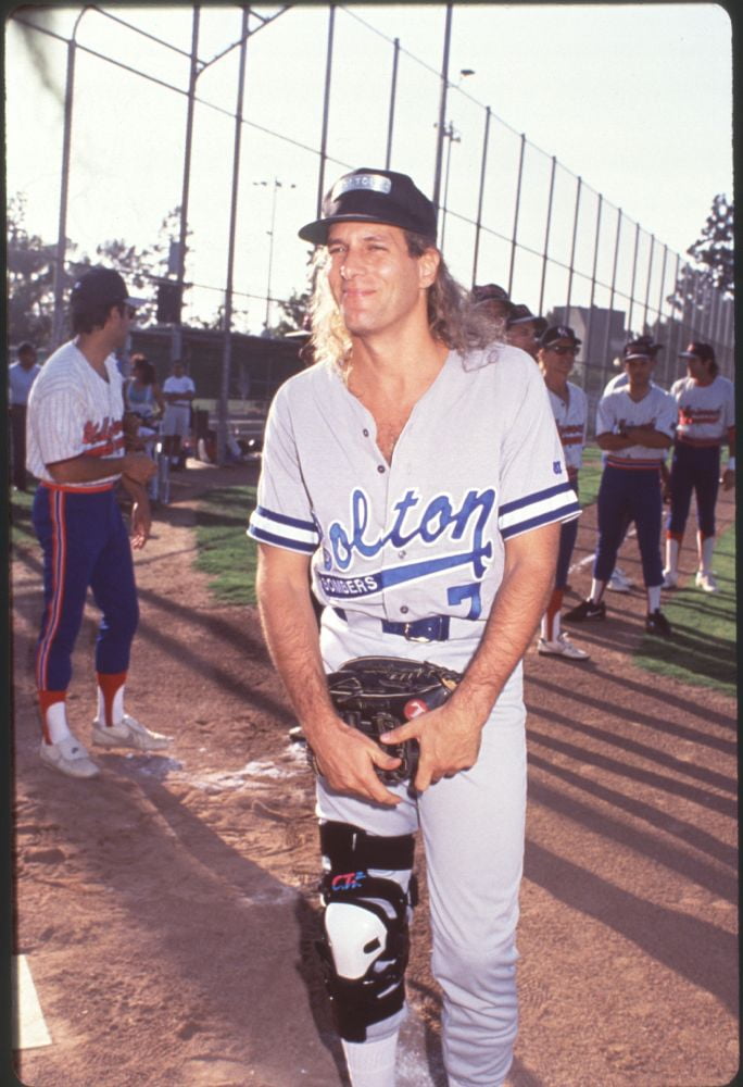 Michael Bolton In Baseball Uniform At Children'S Hospital Softball Game ...