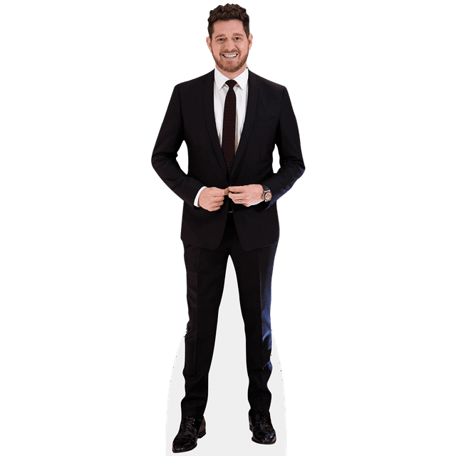 Michael Buble (Black Suit) Lifesize Cardboard Cutout Standee - Walmart.com