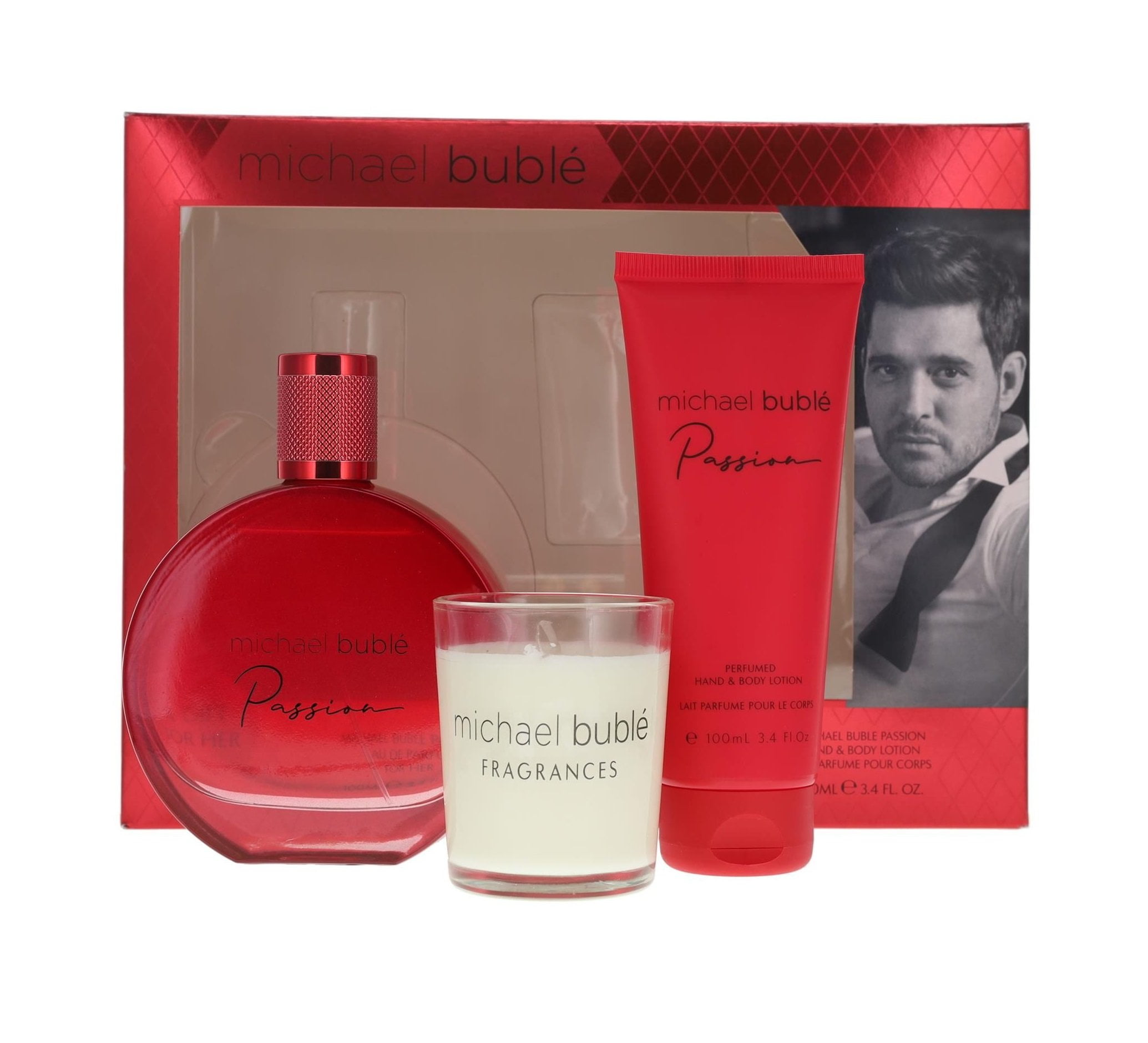 Michael Buble Passion for Women Set: EDP + Scented Candle + Hand & Body ...