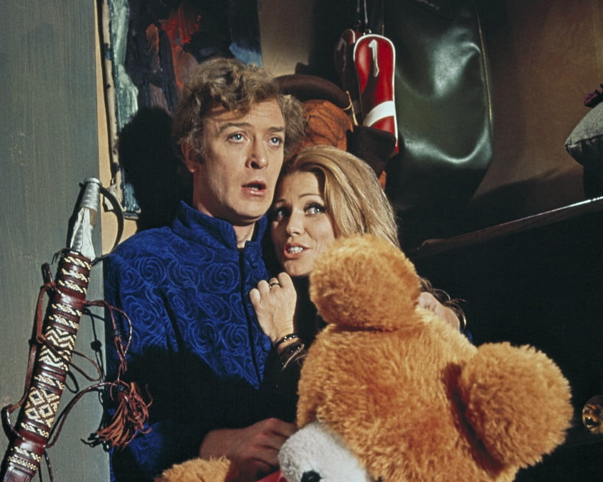 Michael Caine And Margaret Blye In The Italian Job With Giant Teddy ...