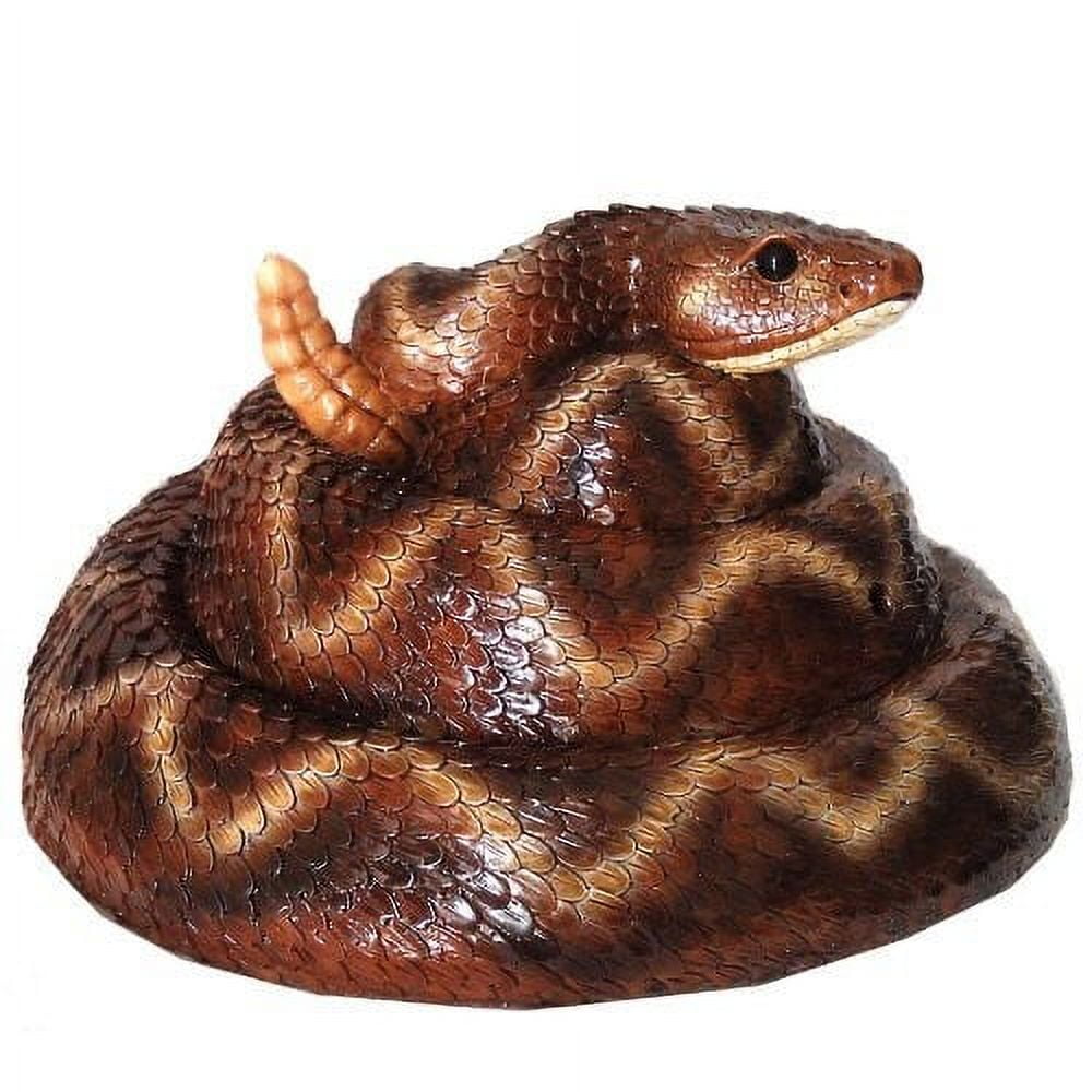 Michael Carr Designs Rattler Snake Resin Statue, Motion Activated ...
