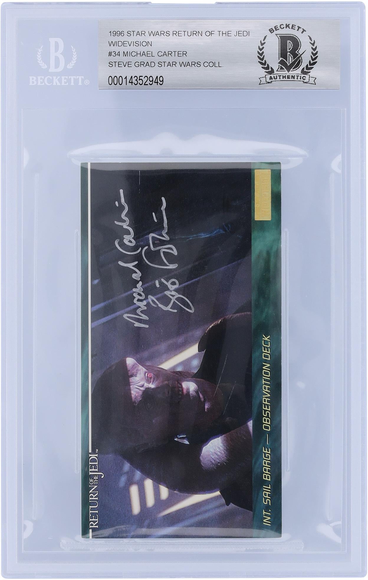 Michael Carter Star Wars Autographed 1996 Topps Return of the Jedi ...