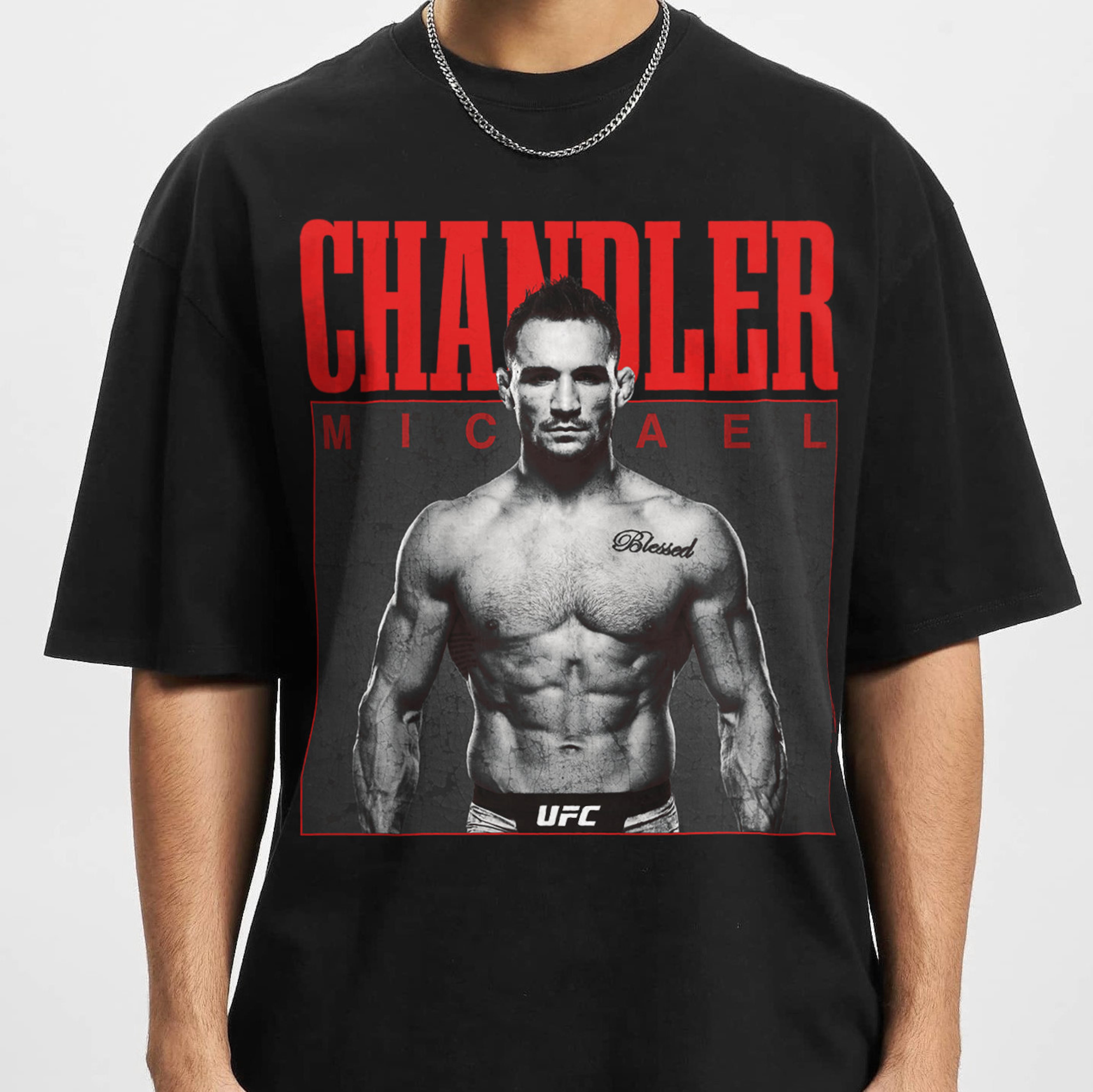 Michael Chandler Iron MMA Vintage 90s Retro Graphic Collage T-Shirt ...