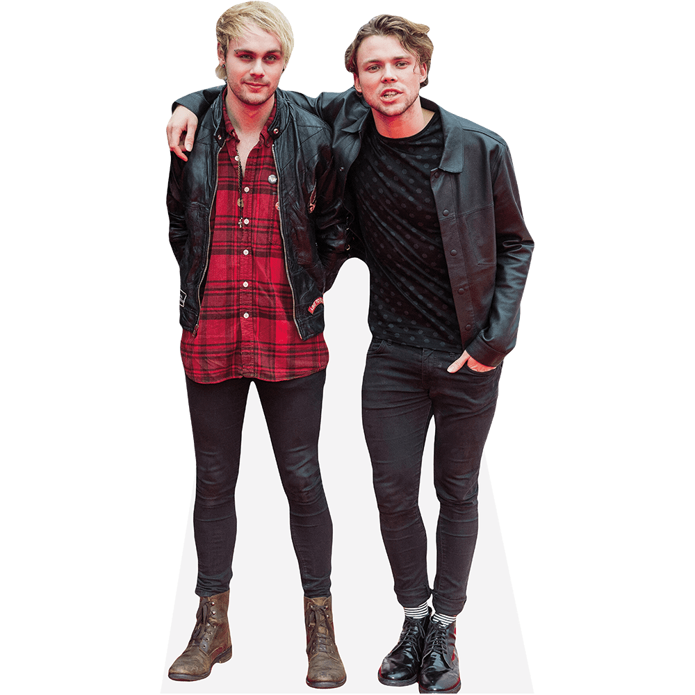 Michael Clifford And Ashton Irwin (Duo) Mini Celebrity Cutout Standee ...