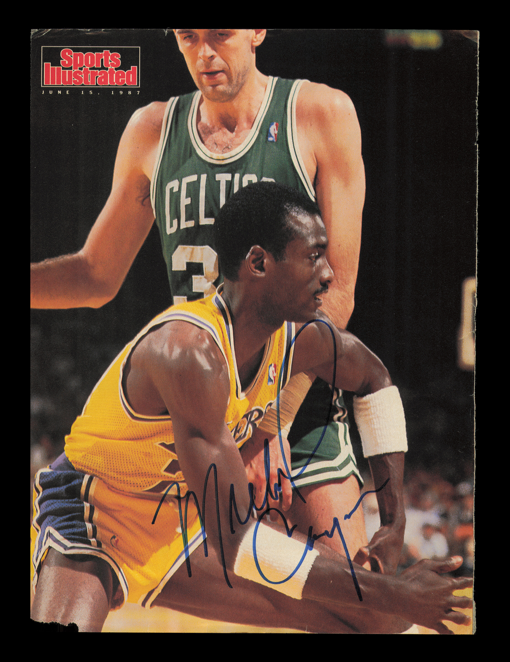 Michael Cooper Autographed 8x11 Magazine Photo Los Angeles Lakers SKU ...