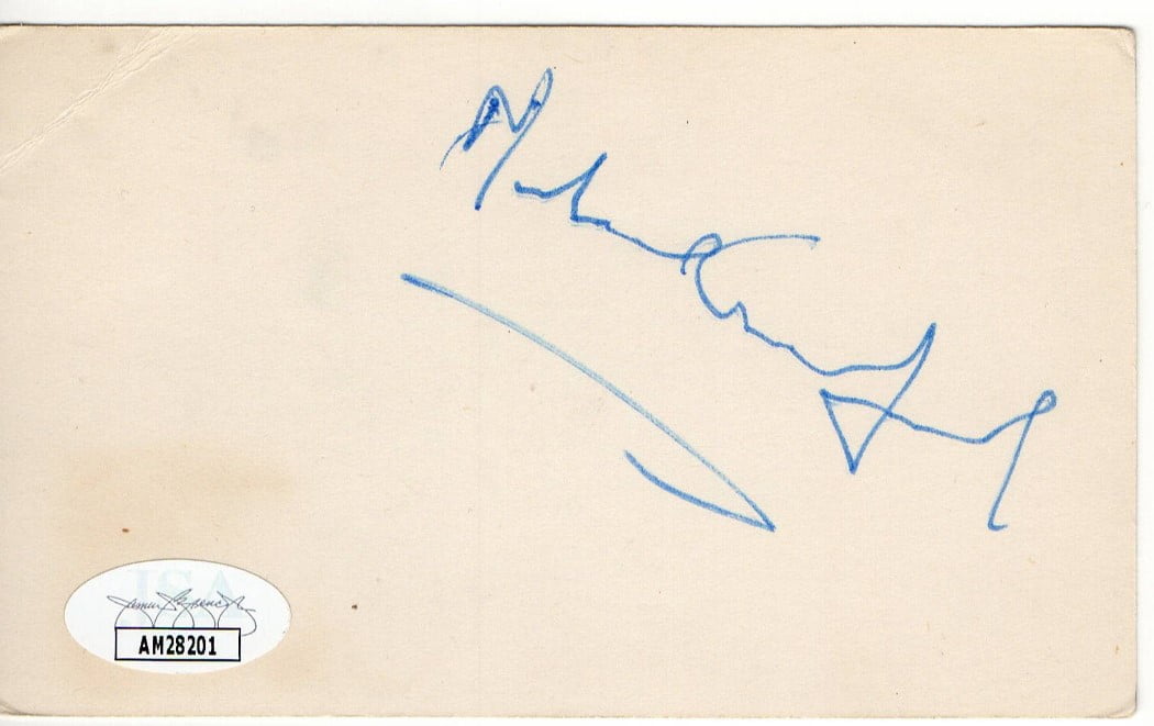 Michael Crawford Signed Autographed Index Card Phantom of the Opera JSA ...