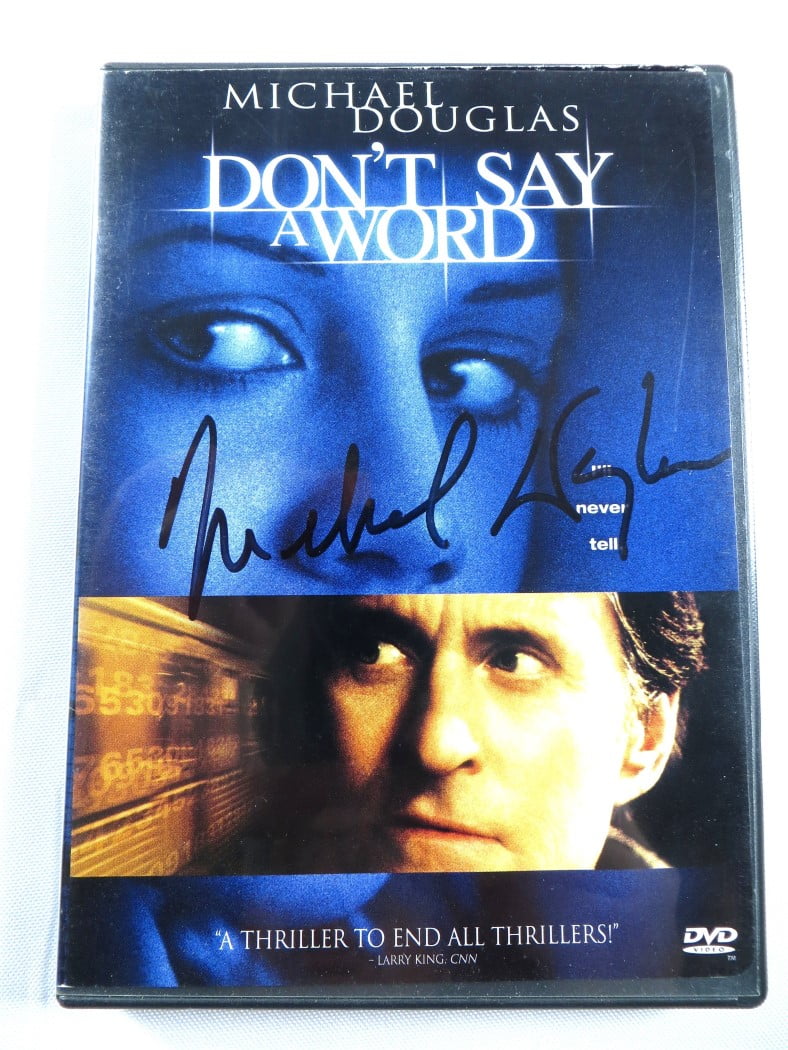 Michael Douglas Signed Autographed DVD Cover Don't Say a Word JSA ...