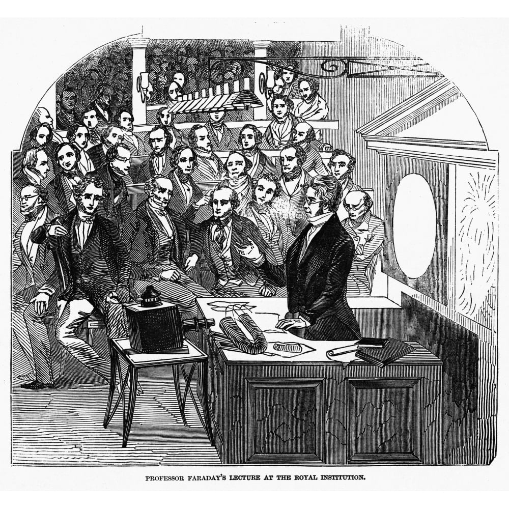 Michael Faraday. Nenglish Chemist And Physicist. Faraday Lecturing On ...