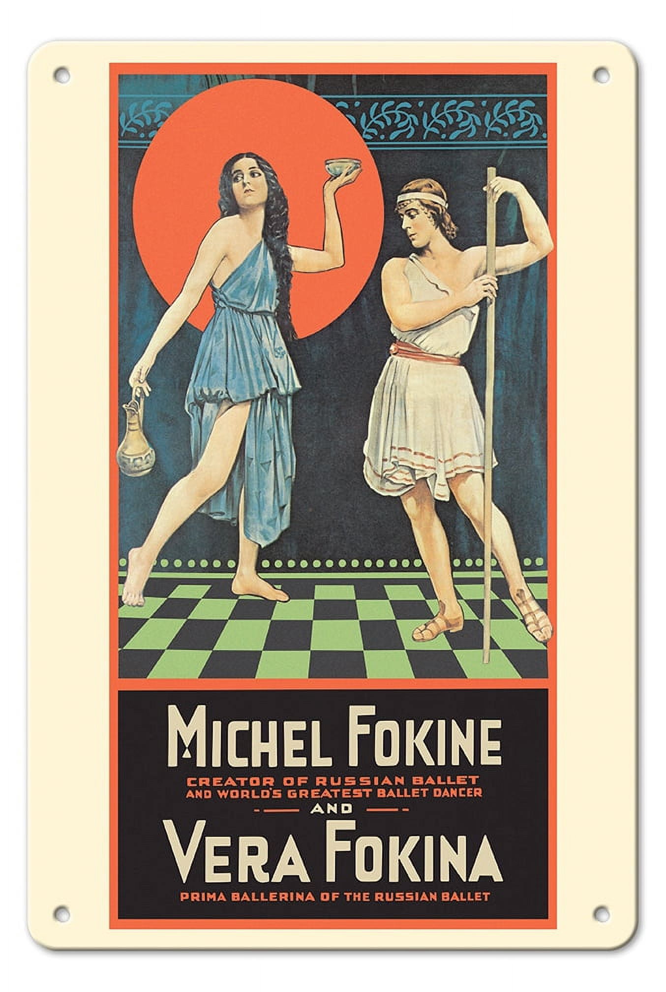 Michael Fokine and Vera Forina - Vintage Ballet Dance Poster c.1922 - 8 ...